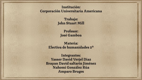 John stuart mill | Genially