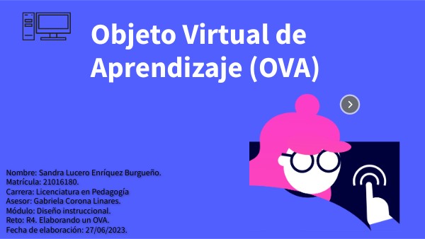 Diseño instruccional. OVA. | Genially