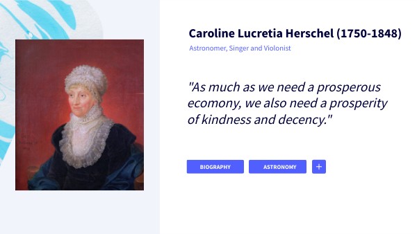 Caroline Herschel si | Genially