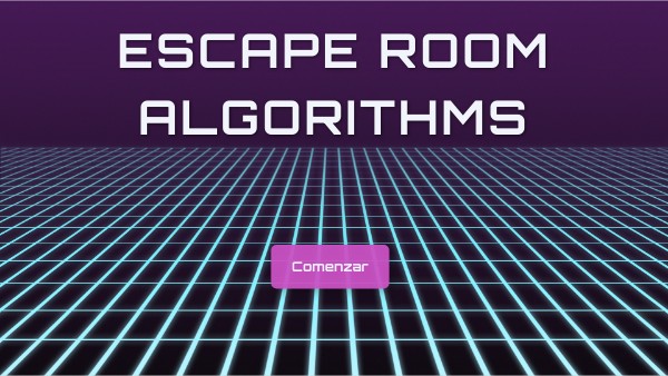 ESCAPE ROOM ALGORITHM | Genially