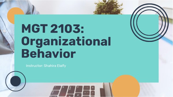 MGT 2103: Organizational Behavior | Genially