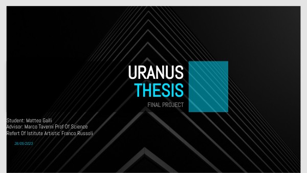 URANUS THESIS. | Genially