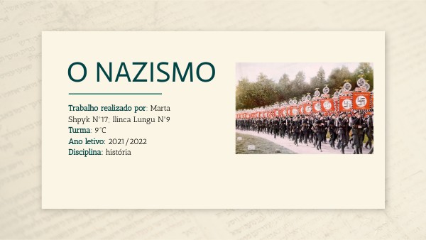O NAZISMO | Genially