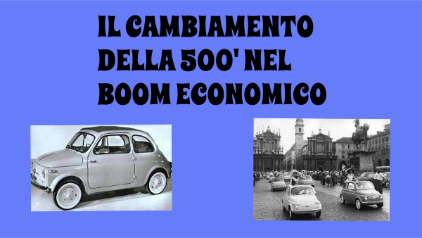 LA 500 DEL BOOM ECONOMICO | Genially