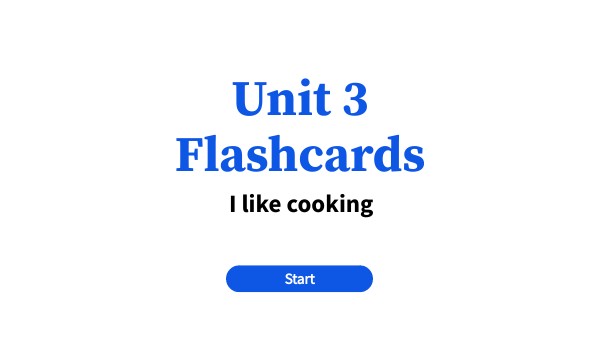 Unit 3 Flashcards All about us 3 | Genially