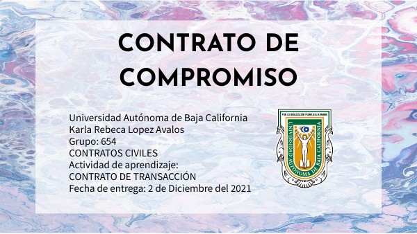 Contrato de compromiso | Genially
