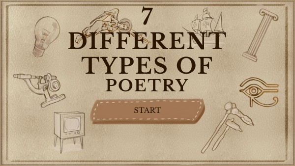 7 Different types of poetry