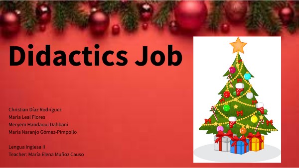 Didactics Job (Christmas)