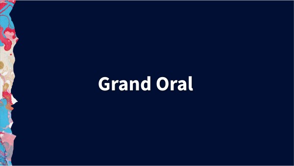 grand oral | Genially