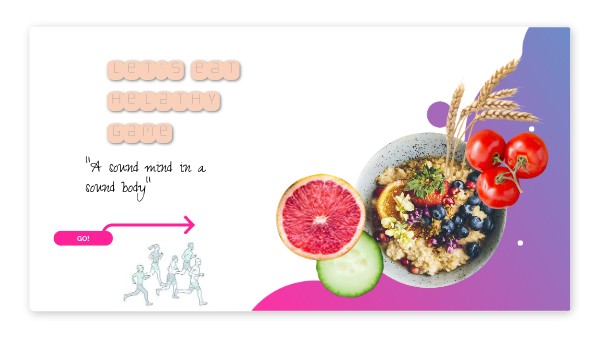 Let's eat healthy game | Genially