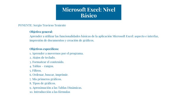 Excel básico | Genially