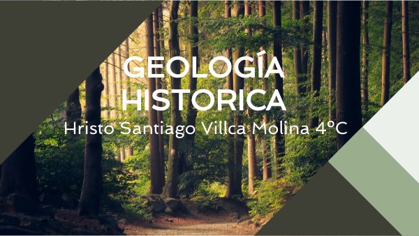 PRESENTACIÓN"GEOLOGIA HISTORICA"