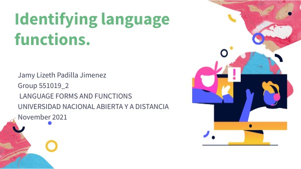 IDENTIFYING LANGUAGE FUNCTIONS