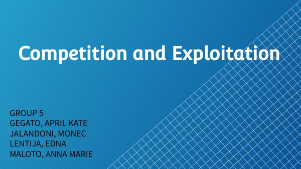 Competition and Exploitations