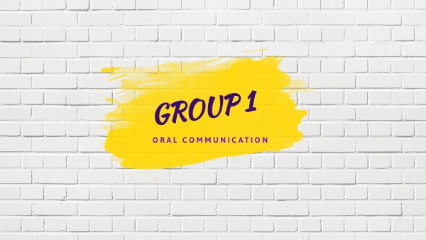 GROUP 1 PRESENTATION