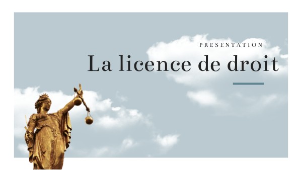 LICENCE DROIT PRESENTATION | Genially