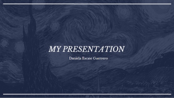 THE STARRY NIGHT-VANG GOGH | Genially