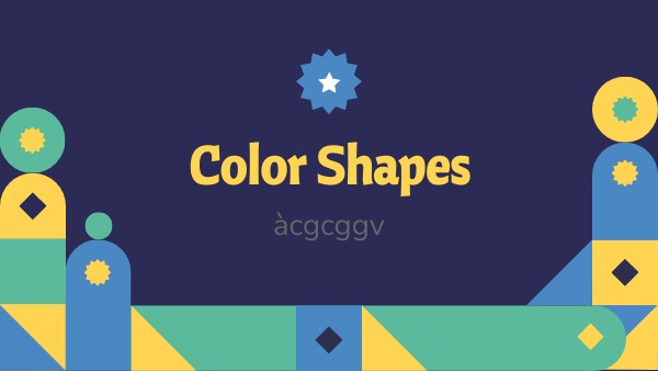 COLOR SHAPES DOSSIER | Genially