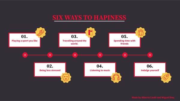 6 WAYS TO BE HAPPY | Genially