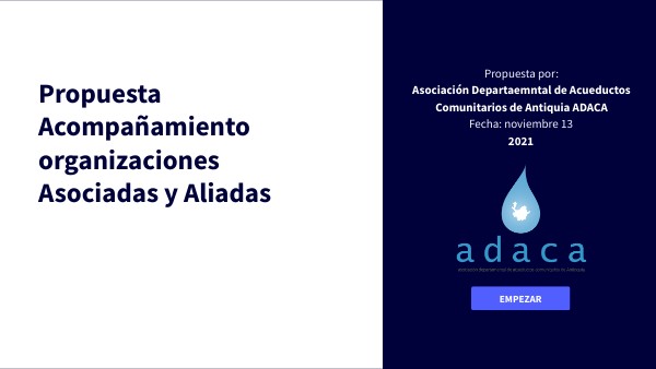 PROPUESTA COMERCIAL ADACA 2021 | Genially