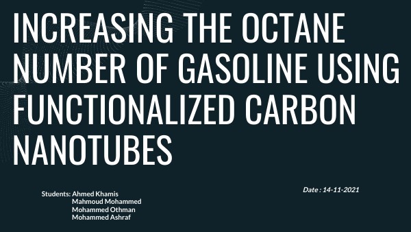 Octane Num. Presentation
