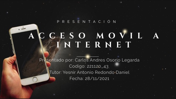 Acceso movil a internet | Genially