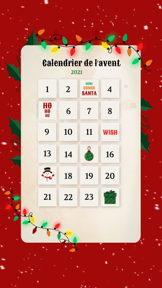ADVENT CALENDAR POST | Genially