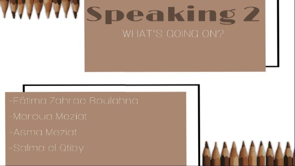 SPEAKING 2 | Genially