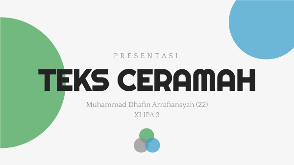 PRESENTASI TEKS CERAMAH | Genially
