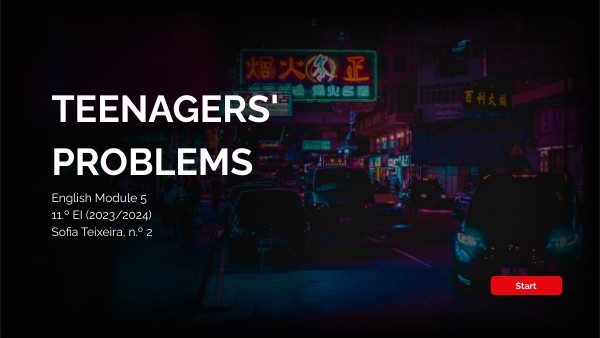 Inglês - Teenagers' Problems