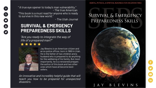 Survival and emergency- back book cover- Raoule De Castro | Genially