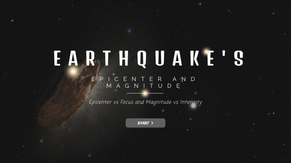 Earthquake's Epicenter and Magnitude | Genially