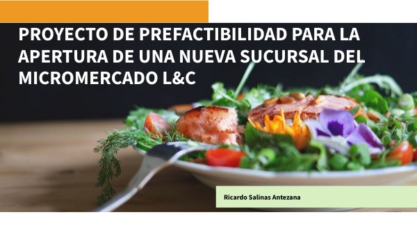 Proyecto de Prefactibilidad | Genially