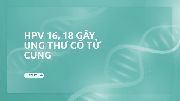 HPV 16, 18 GÂY UNG THƯ CỔ TỬ CUNG | Genially