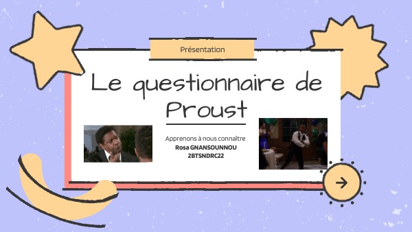 Questionnaire Proust Rosa | Genially