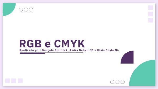 RGB e CMYK | Genially