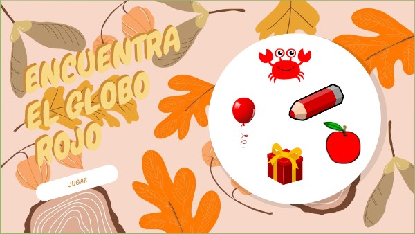 Encuentra el globo rojo | Genially