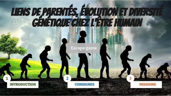 Escape game - Génétique et évolution | Genially