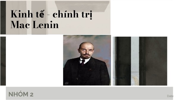 Kinh tế chính trị Mac Lenin | Genially