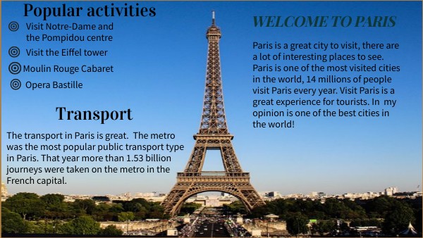 WELCOME TO PARIS | Genially