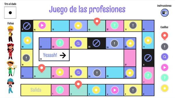 Juego de las profesiones | Genially