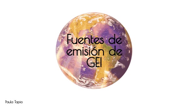 Fuentes de emisión de GEI