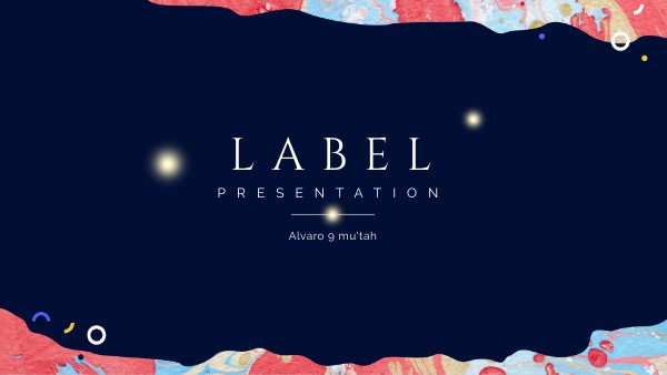 PRESENTATION BOUT LABEL