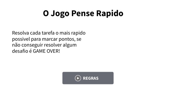 Jogo pense rapido | Genially