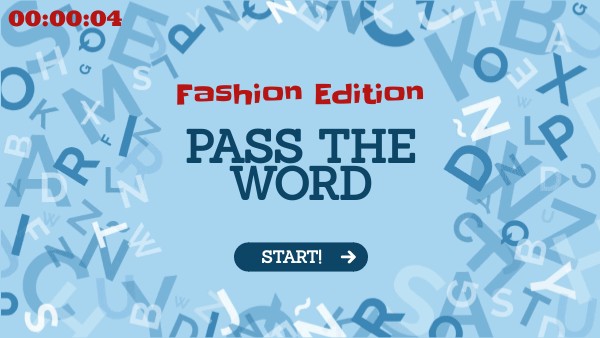 Pass the Word Fashion Edition