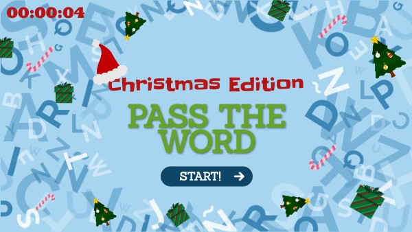 Christmas Pass the Word | Genially
