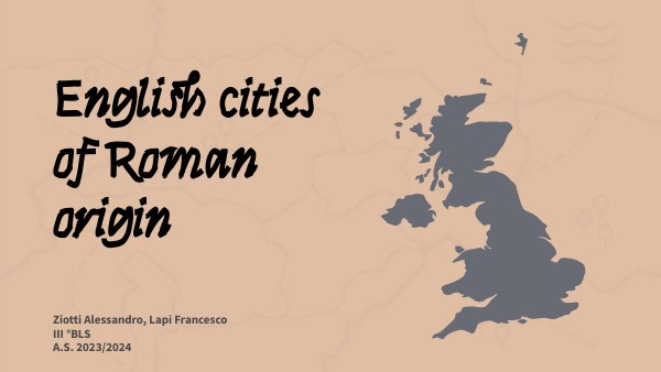 English cities of Roman origin
