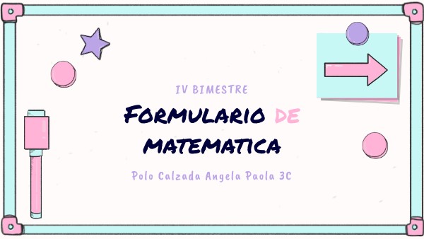 FORMULARIO MATENATICO | Genially