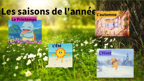 les saisons de l'année | Genially