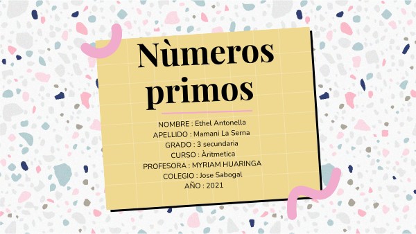 Nùmeros primos | Genially